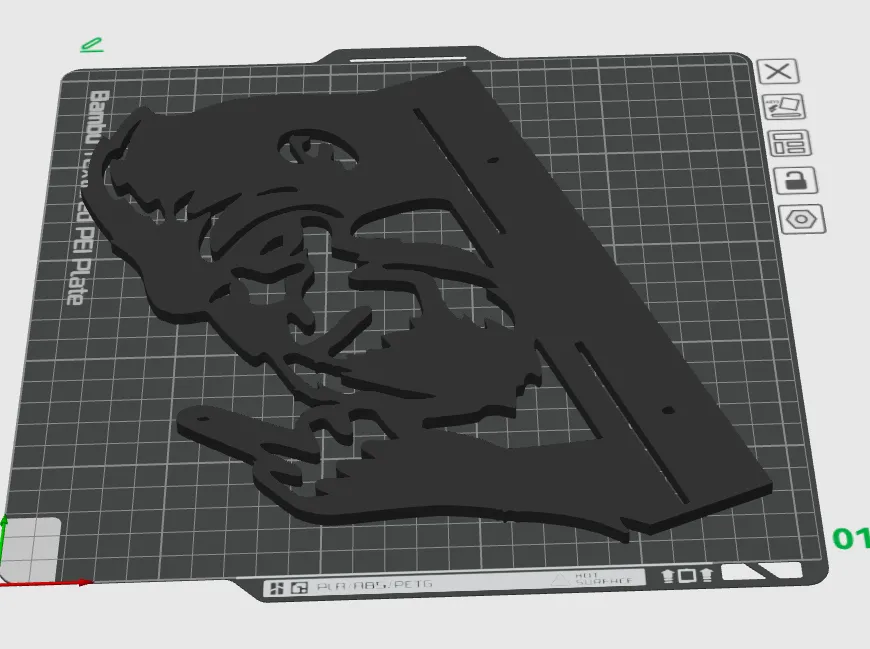 Bigfoot Door Peeking ~Middle Finger Sign 2D Cutout - Free 3D Print ...