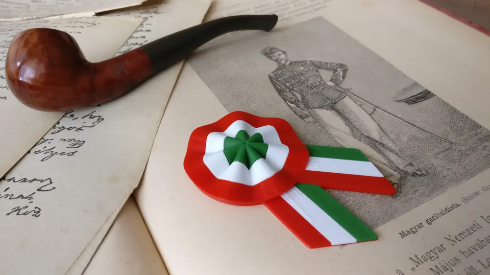 Hungarian Cockade - Kokárda by Daniel Josvai - MakerWorld
