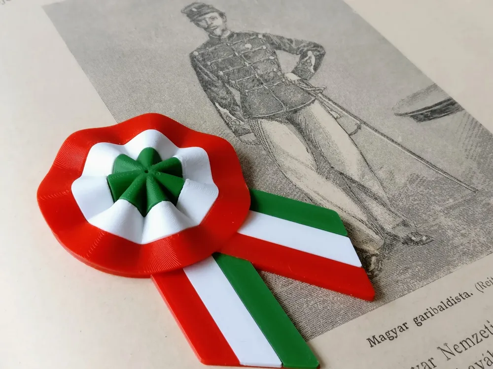 Ungarische Kokarde - Kokárda von Daniel Josvai - MakerWorld