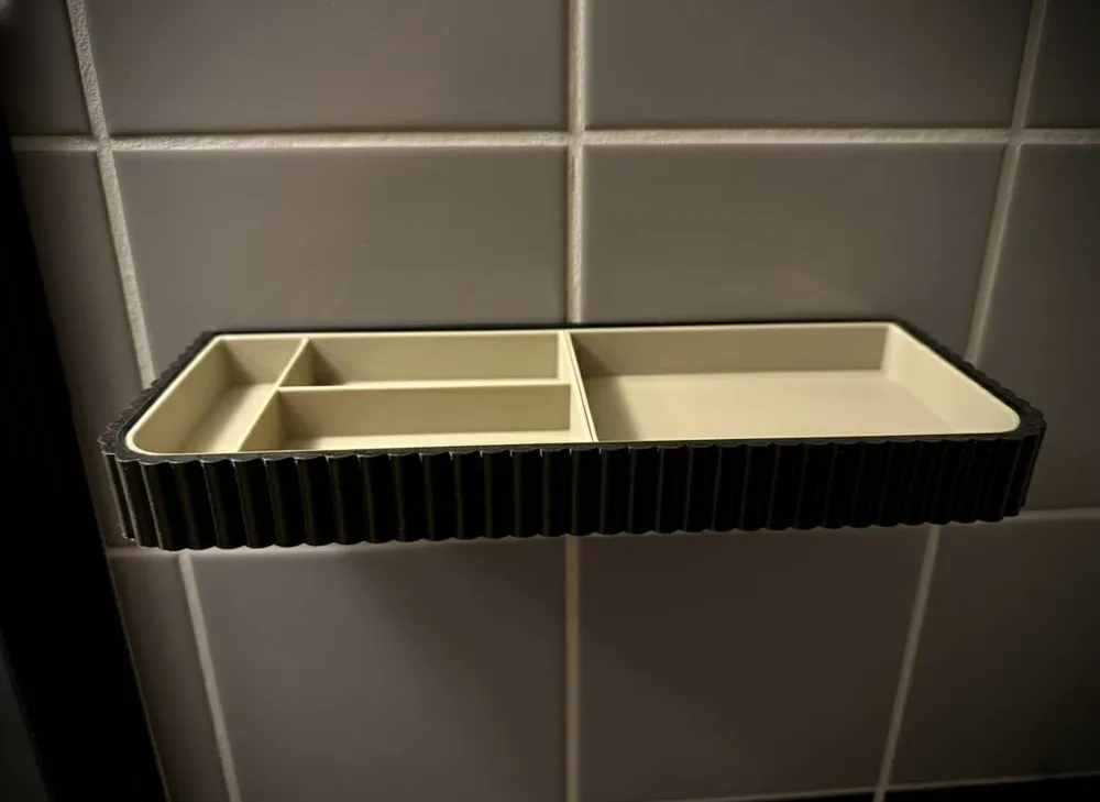 Wall mounted shelf with interchangeable inserts - Free 3D Print Model ...
