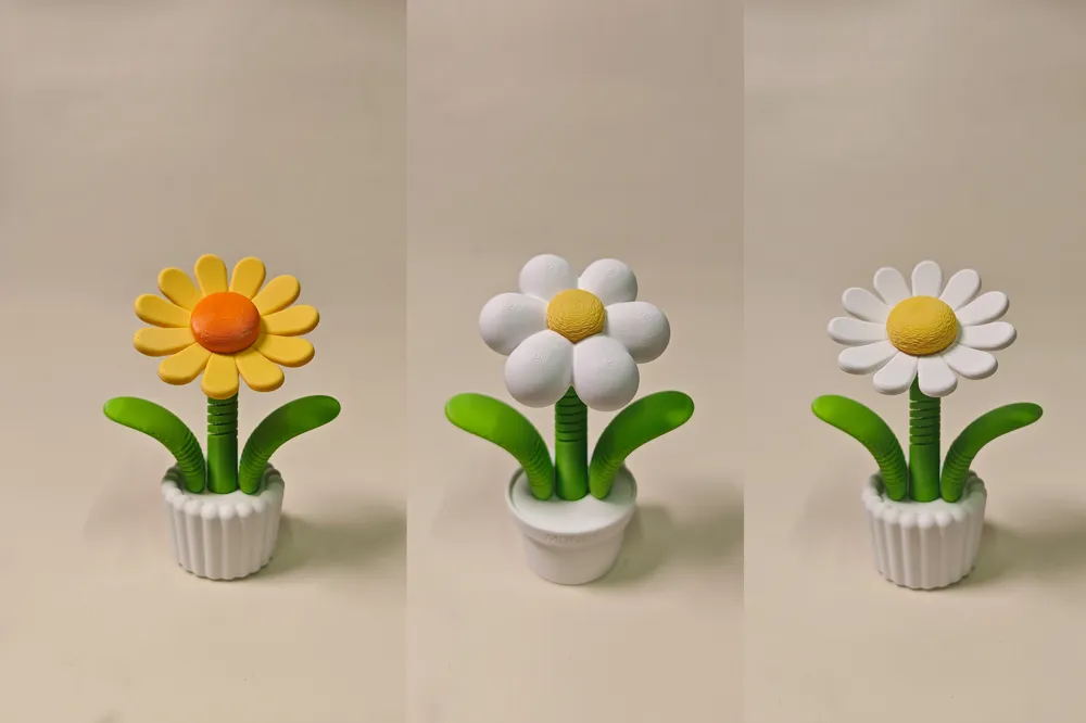 Moving Little Flower - Free 3D Print Model - MakerWorld