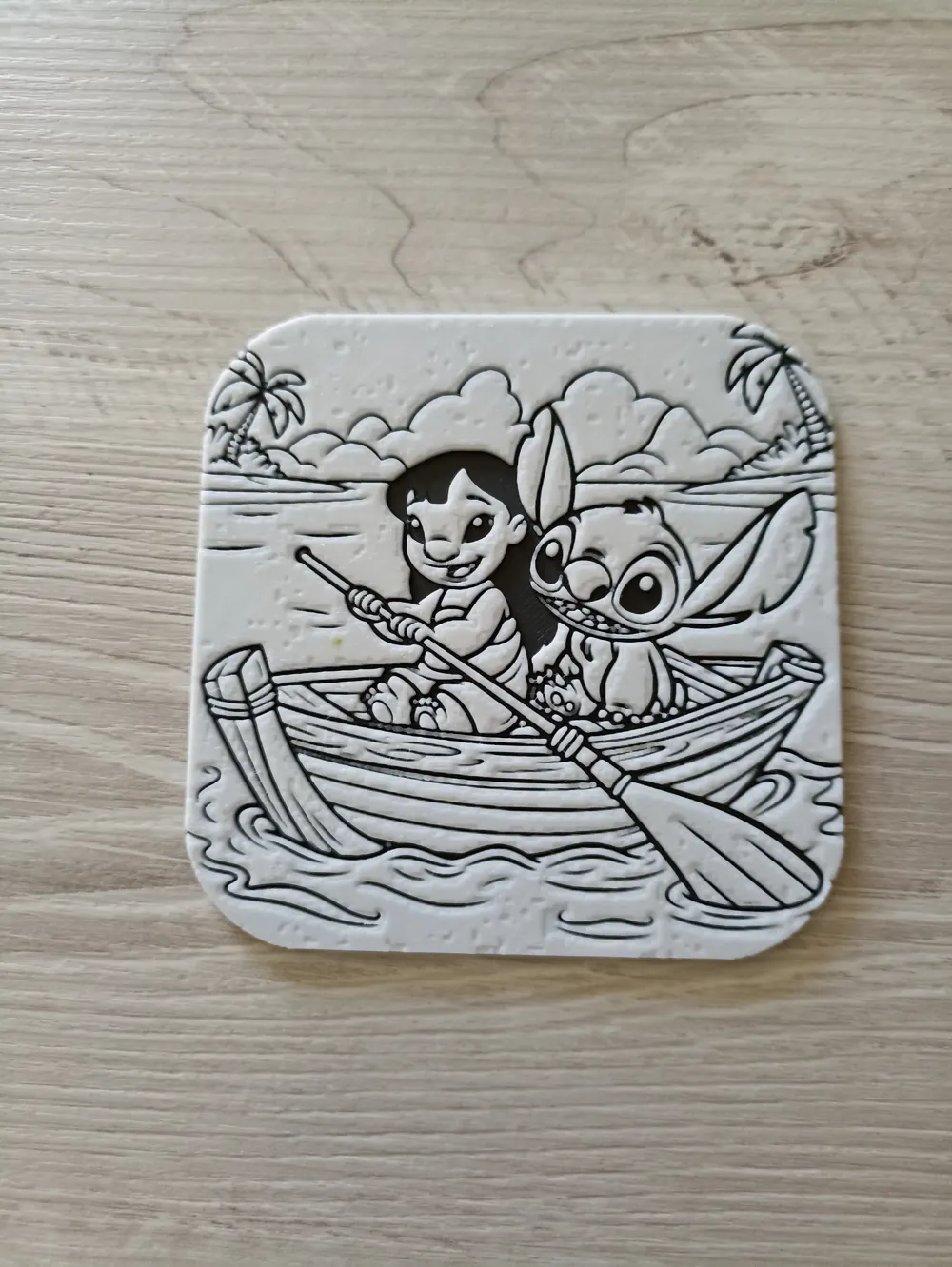 Lilo and Stitch hueforge Coaster by doudou78 MakerWorld: Download Free 3D Models
