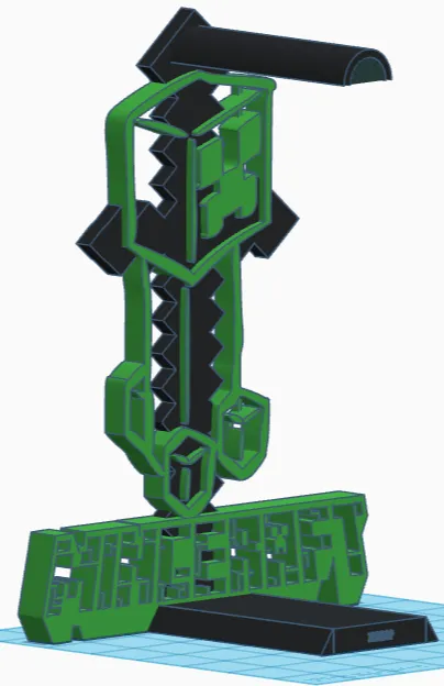 Minecraft Headset Stand by Next World 3d Prints - MakerWorld