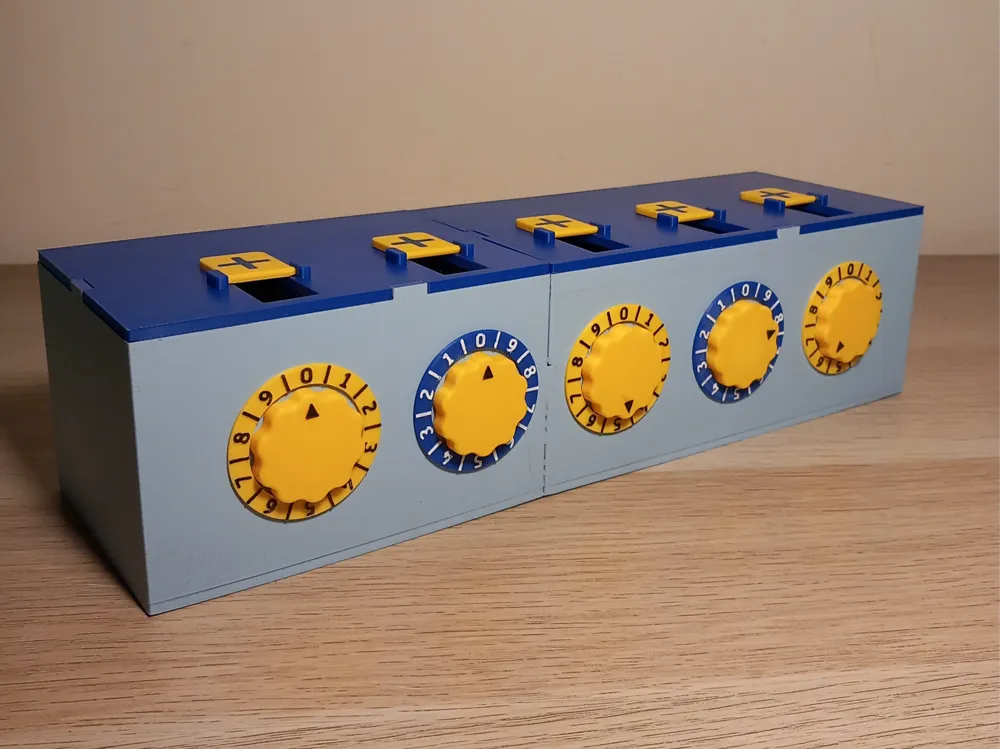 Pascaline (Mechanical Calculator) by Pol Feito MakerWorld: Download ...