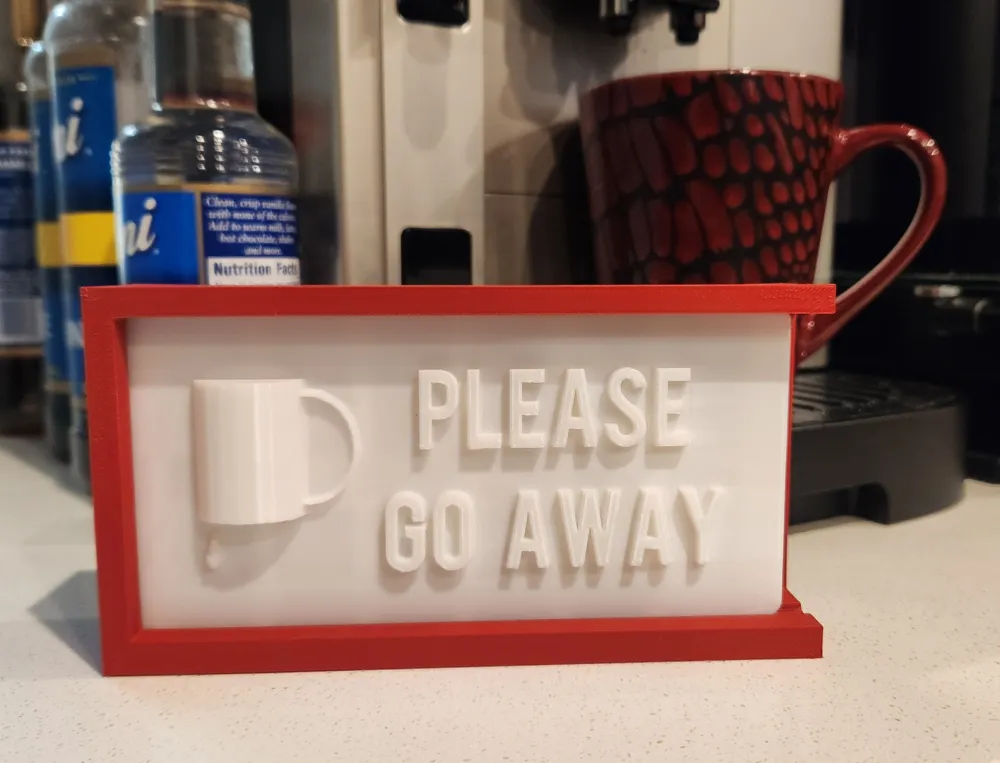3D Reversible Coffee Status Sign by Ominous Fyxen - MakerWorld