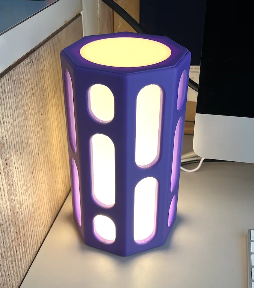 Hexagonal LED Lamp (for Bambu Lab Kit) by Mike Oliver - MakerWorld