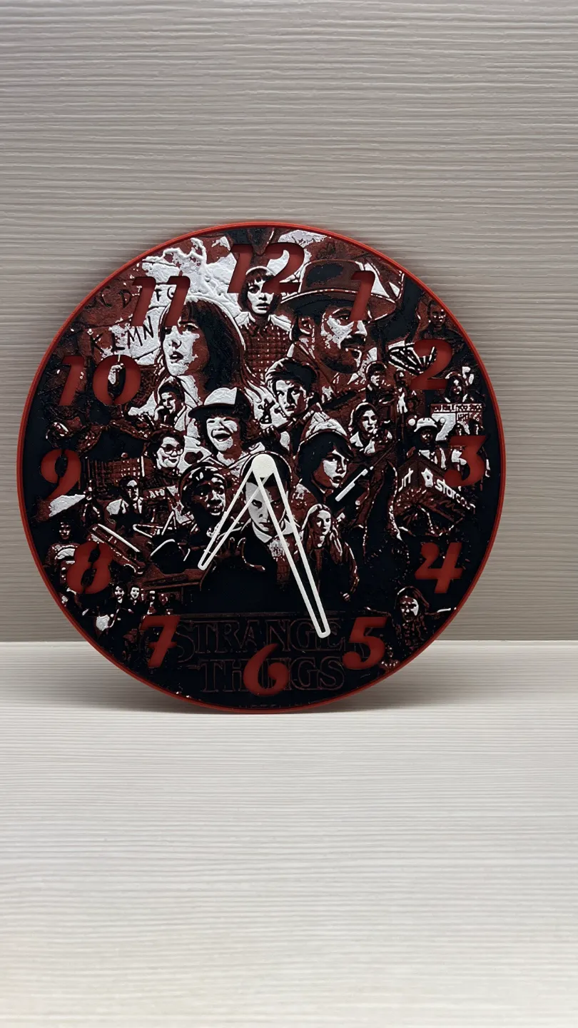 Stranger Things Clock HueForge by Macik - MakerWorld