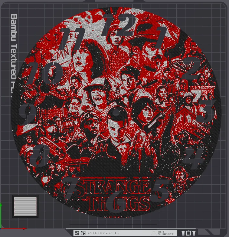 Stranger Things Clock HueForge by Macik - MakerWorld