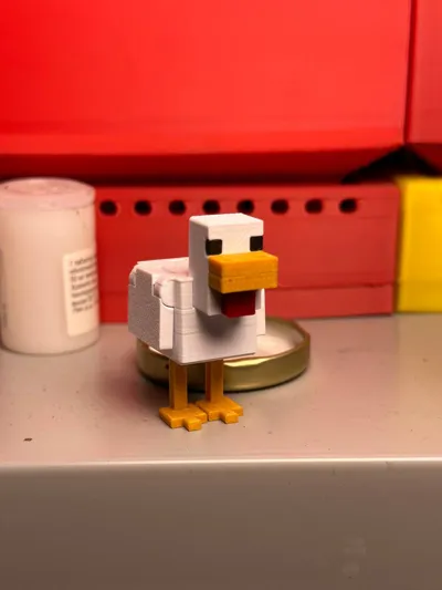 Minecraft Chicken Articulated - Free 3D Print Model - MakerWorld