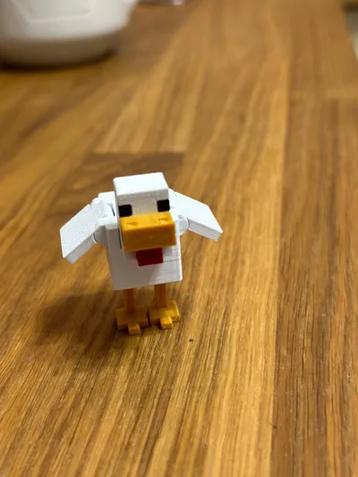 Minecraft Chicken Articulated - Free 3D Print Model - MakerWorld