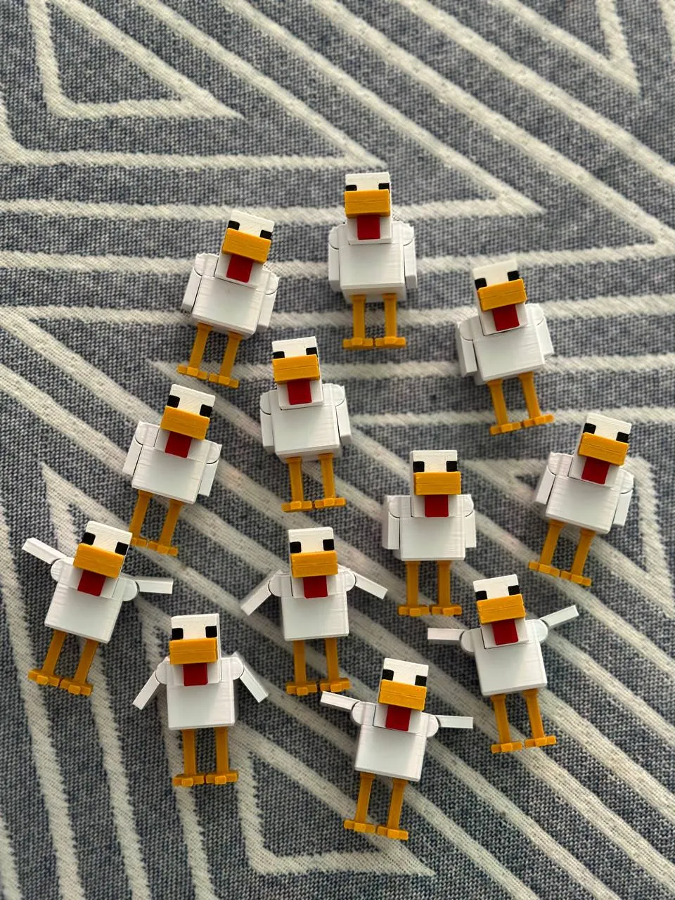 Minecraft Chicken Articulated - Free 3D Print Model - MakerWorld