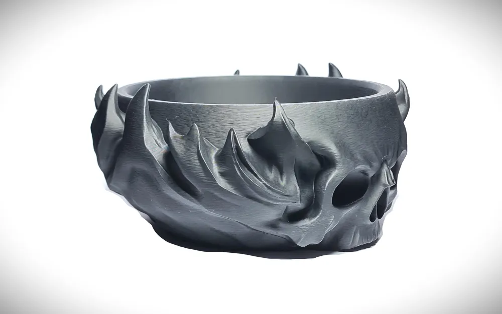 Demon Skull Bowl - Free 3D Print Model - MakerWorld