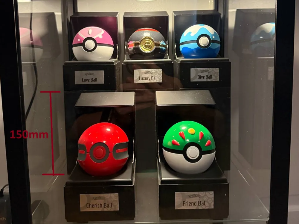 Poké Ball Riser Display Stand 150mm by Mennox MakerWorld: Download Free ...