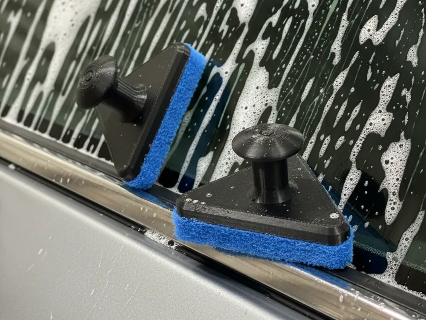 Car Window Mini Scrubber for Tinting/Washing - Free 3D Print Model ...