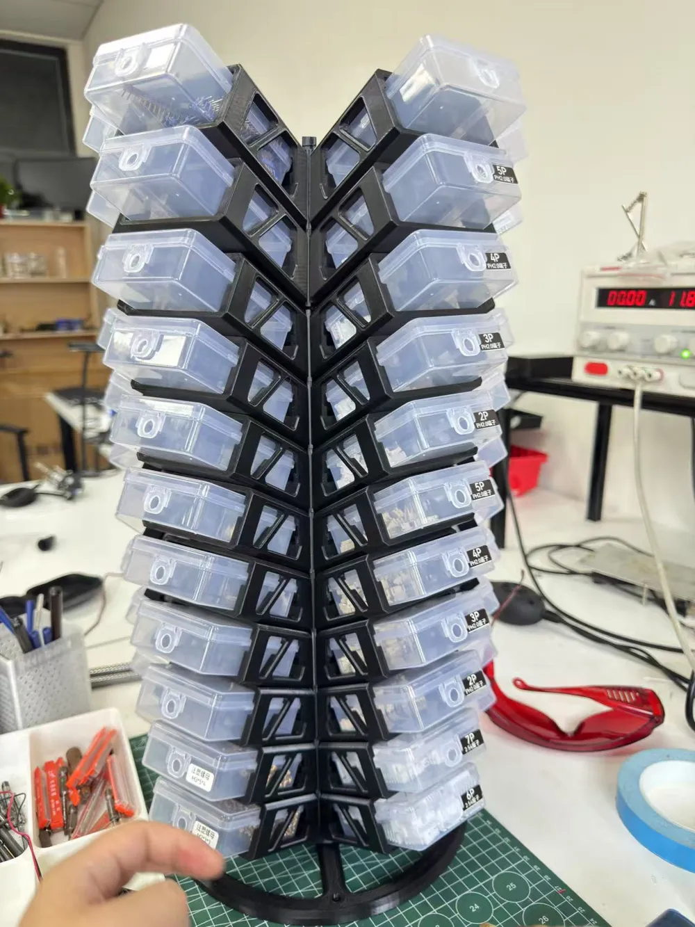 Infinitely Stackable Tool Rack Tool Box Rack Modular Tool Box by user ...