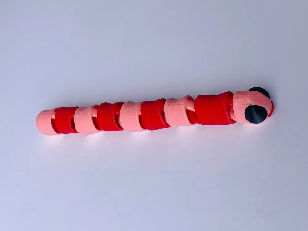 Articulated Worm, Flexi Worm by cylix3d MakerWorld: Download Free 3D Models