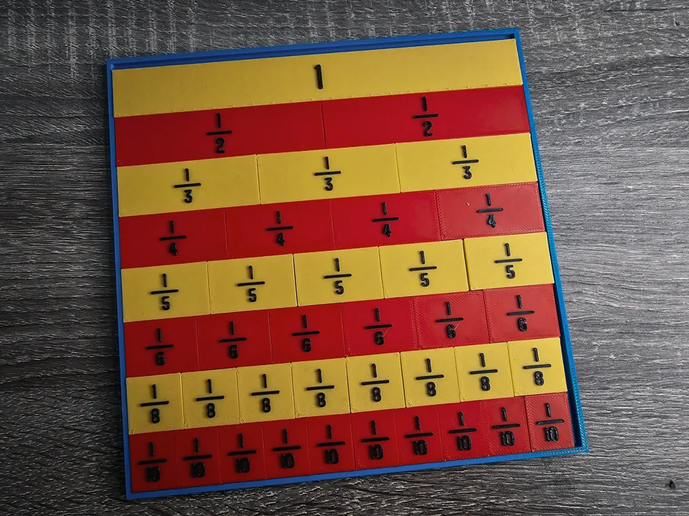 Fractions - math by CoNcLuZiOn - MakerWorld