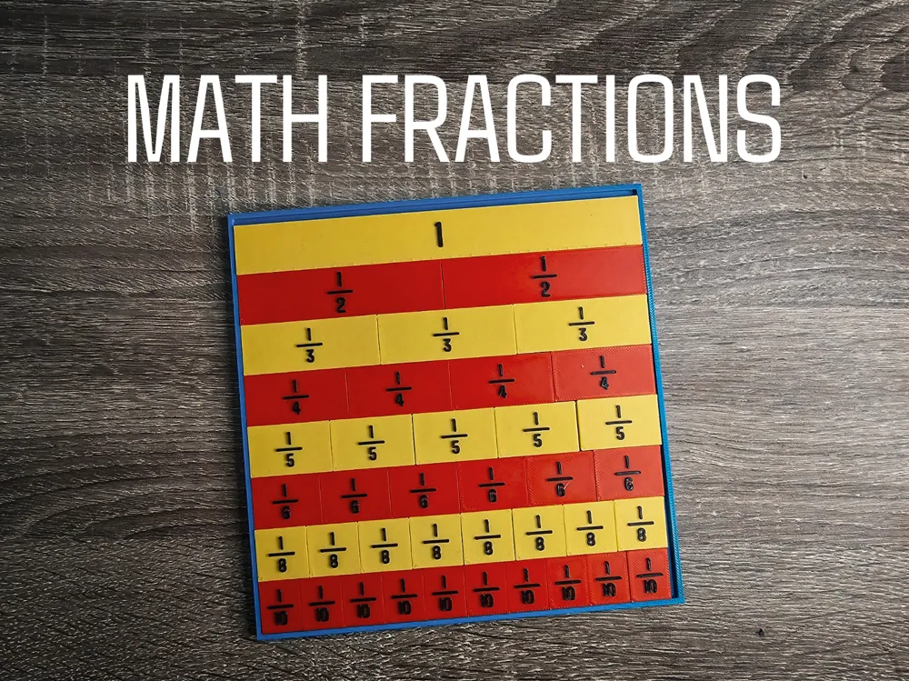 Fractions - math by CoNcLuZiOn - MakerWorld