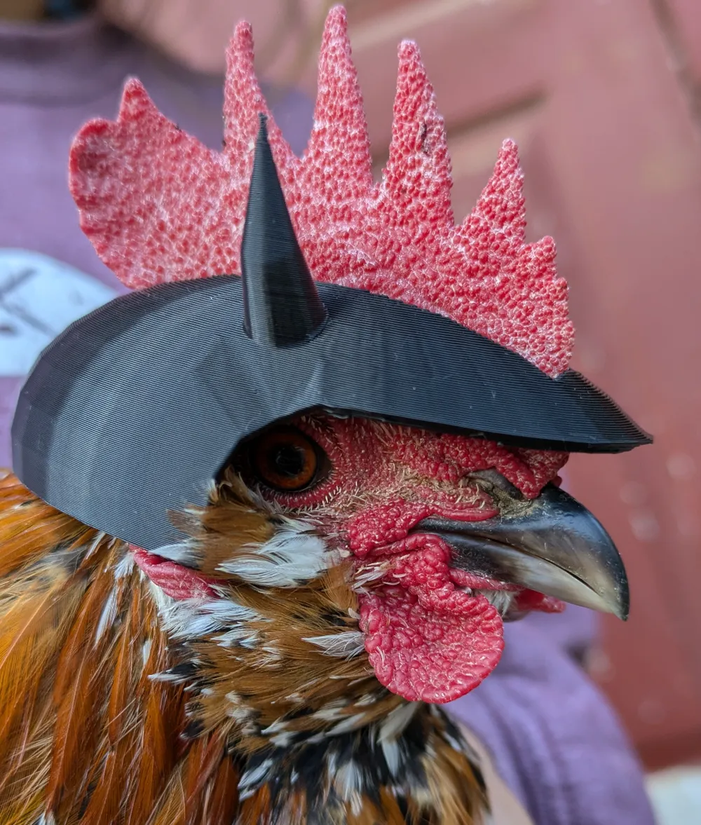 Chicken Helmet by Ladle MakerWorld: Download Free 3D Models