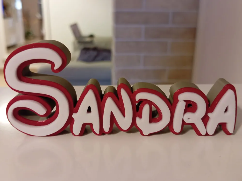 Sandra Disney Name Sign Ornament Room child Birth by Fabbiotto ...