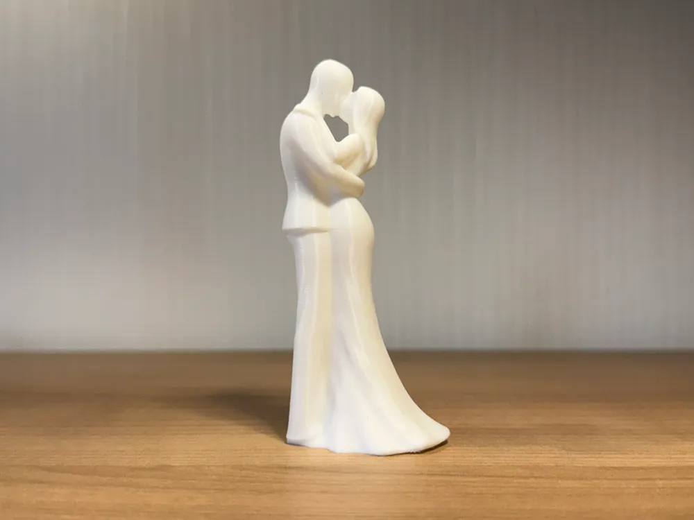 Modern Couple Sculpture - Valentine's Day Love - Free 3D Print Model ...