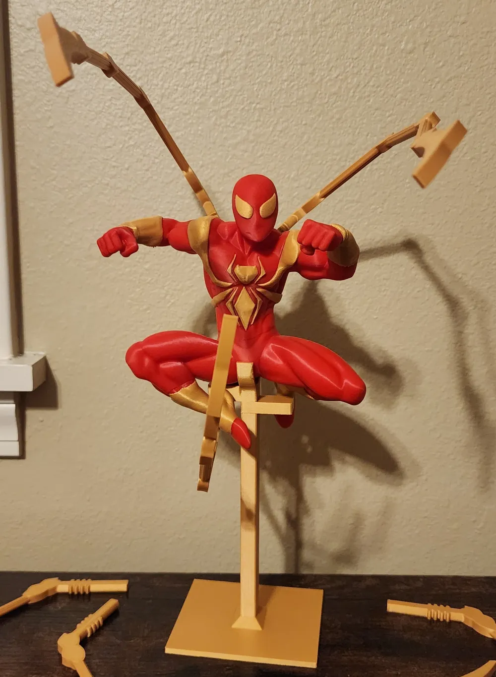 Iron Spider-Man Aerial Punch - Free 3D Print Model - MakerWorld