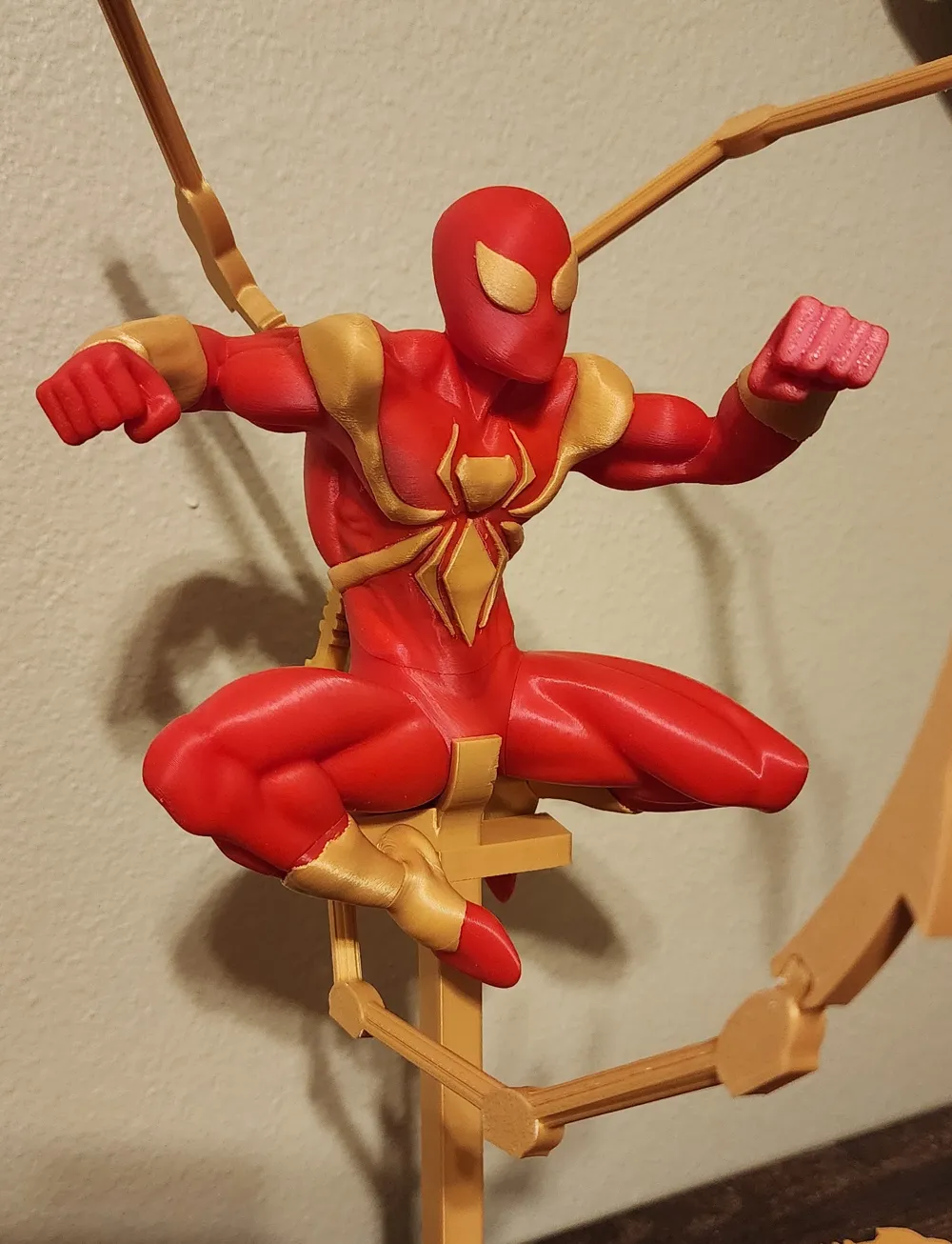 Iron Spider-Man Aerial Punch - Free 3D Print Model - MakerWorld