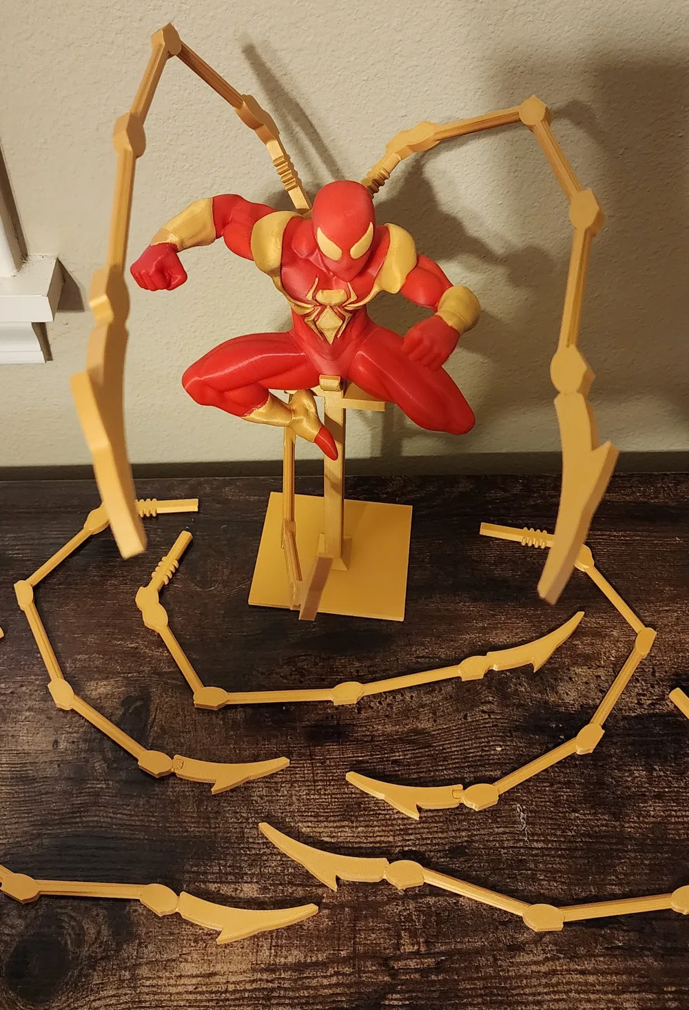 Iron Spider-Man Aerial Punch - Free 3D Print Model - MakerWorld