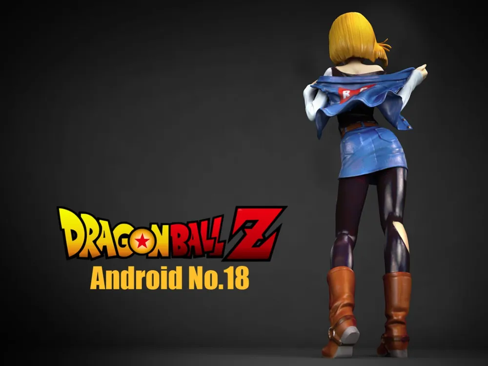 Alluring Sparkle 18 - Android 18 Dragon Ball Figurine by user_1184196827 - MakerWorld