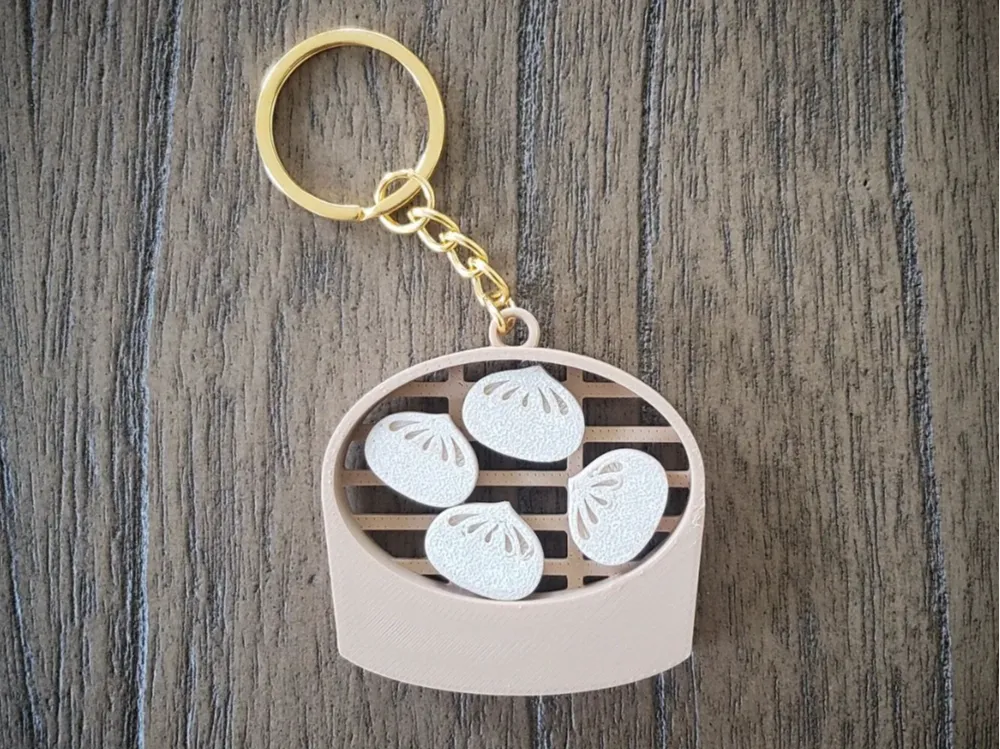 Dim Sum Fidget Keychain (soup dumpling) by Jefflynn - MakerWorld