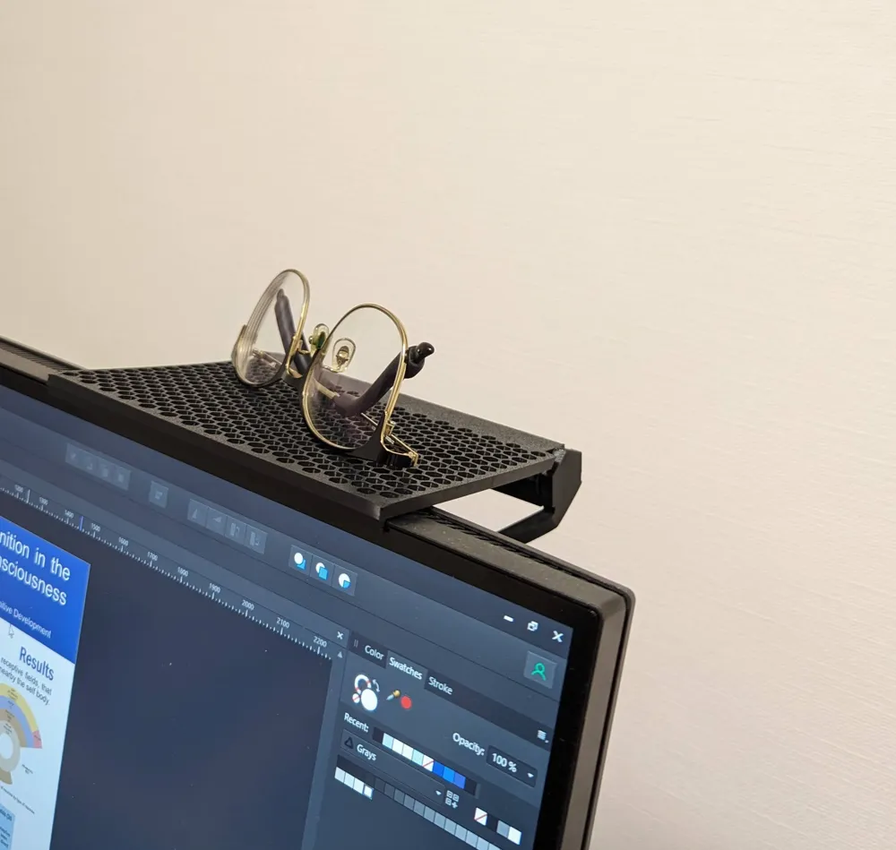 Adjustable Monitor shelf - Fits any display by GiskardReventlov ...