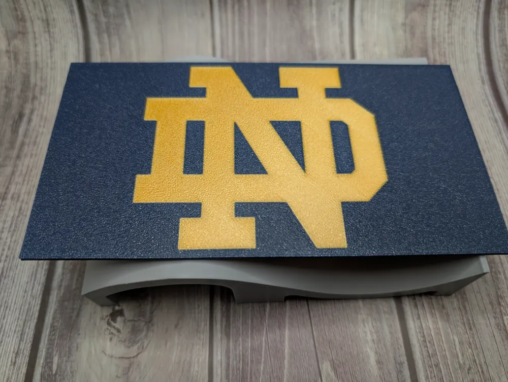Notre Dame Fighting Irish Flag / Plate - Free 3D Print Model - MakerWorld