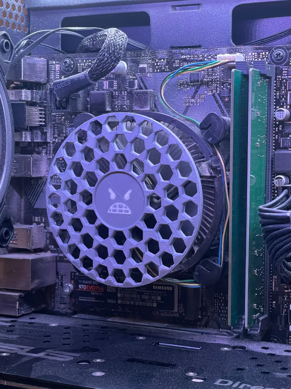 HexTech CPU Fan Cover by Gustav Geil - MakerWorld