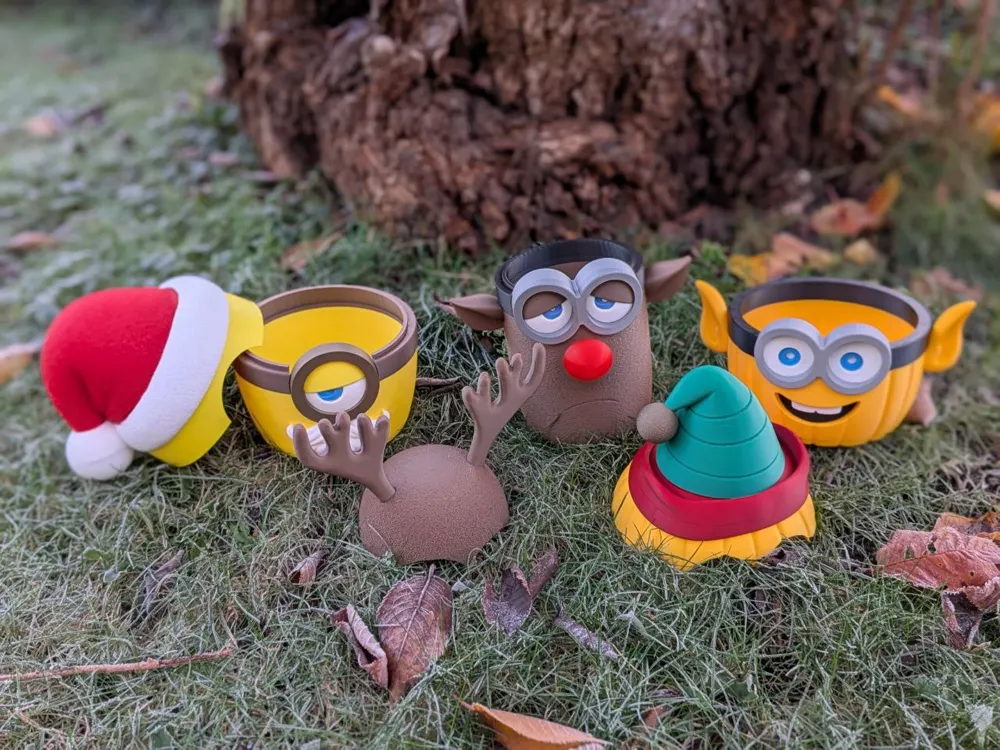 Caixa de Doces de Natal Stuart Minion „Caixa de Papai Noel“ - Modelo ...