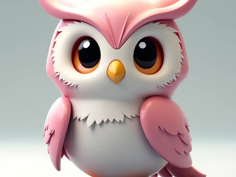A cute owl by a cute phoenix falling behind MakerWorld: Download Free 3D Models