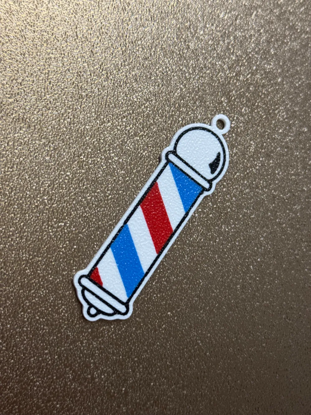 Barber Pole Keychain by BØDEX - MakerWorld