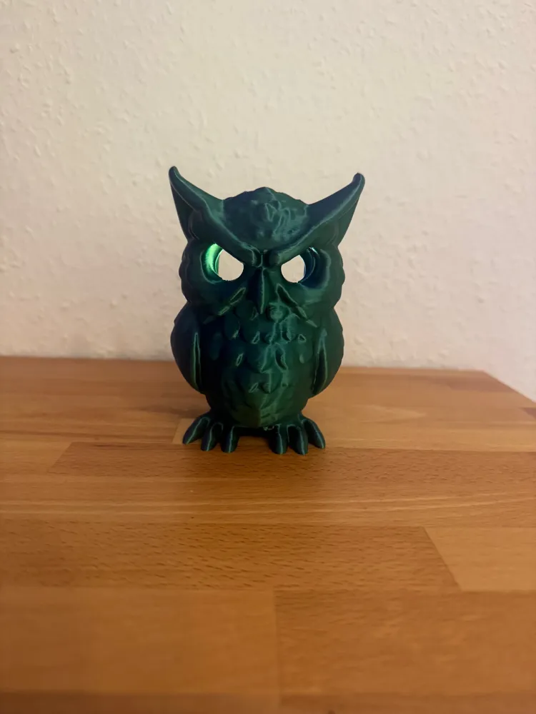 Owl with Glowing Eyes by 3D Drucker MakerWorld: Download Free 3D Models