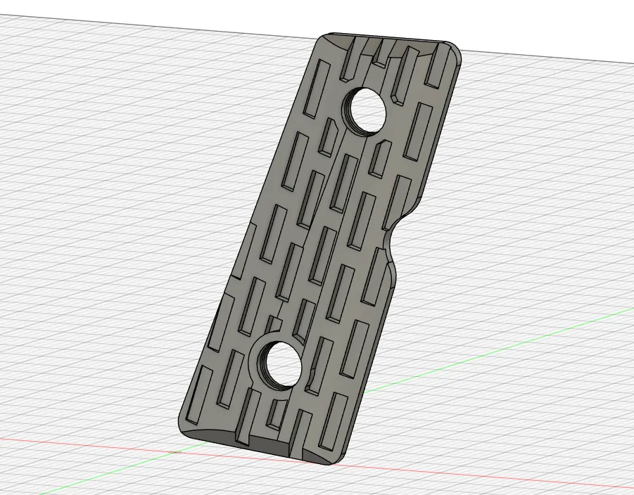 Colt 1911 Fidget Keychain – Perforated Grip Mod - Free 3D Print Model ...