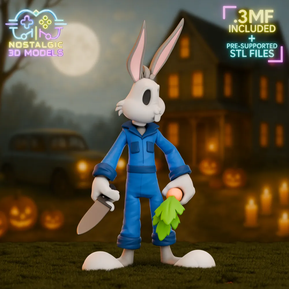 Bugs Bunny x Michael Myers Mashup; Nostalgic 3D - Free 3D Print Model ...