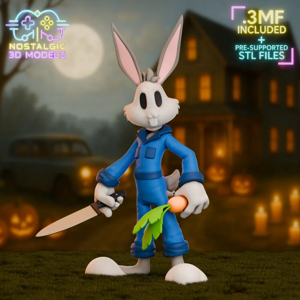 Bugs Bunny x Michael Myers Mashup; Nostalgic 3D - Free 3D Print Model ...