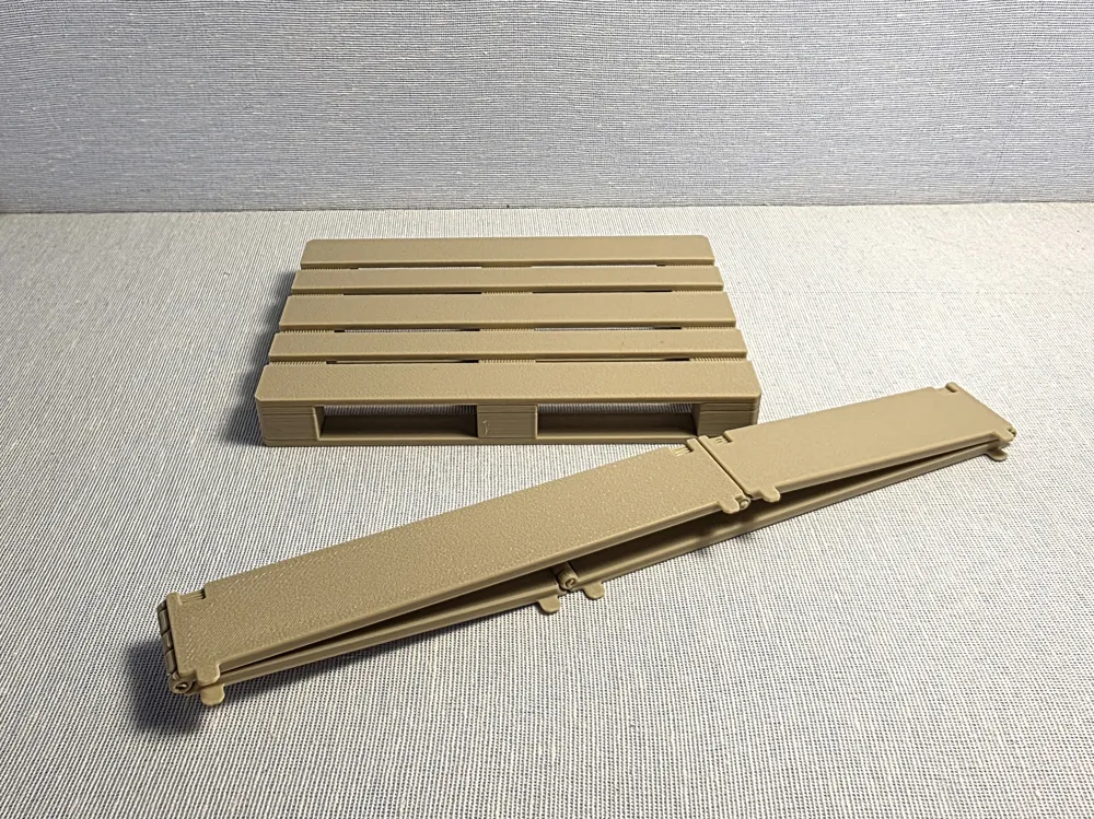 Euro Pallet & Frame (scale 1/10) - Free 3D Print Model - MakerWorld