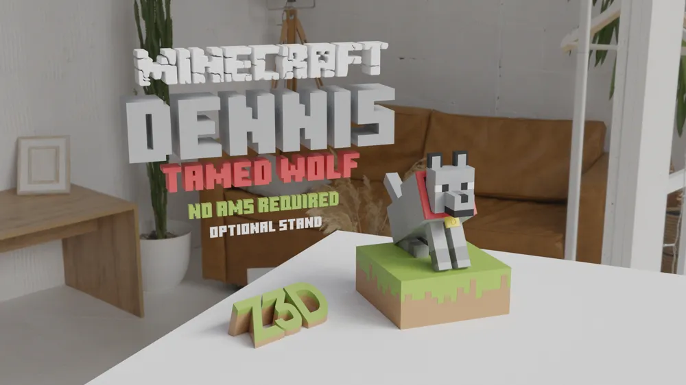 Minecraft Dennis (AMS Optional) by Z3D MakerWorld: Download Free 3D Models