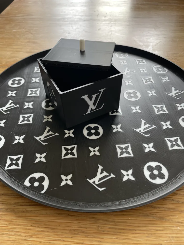 LV Sugar or Teabag box with lid - Free 3D Print Model - MakerWorld