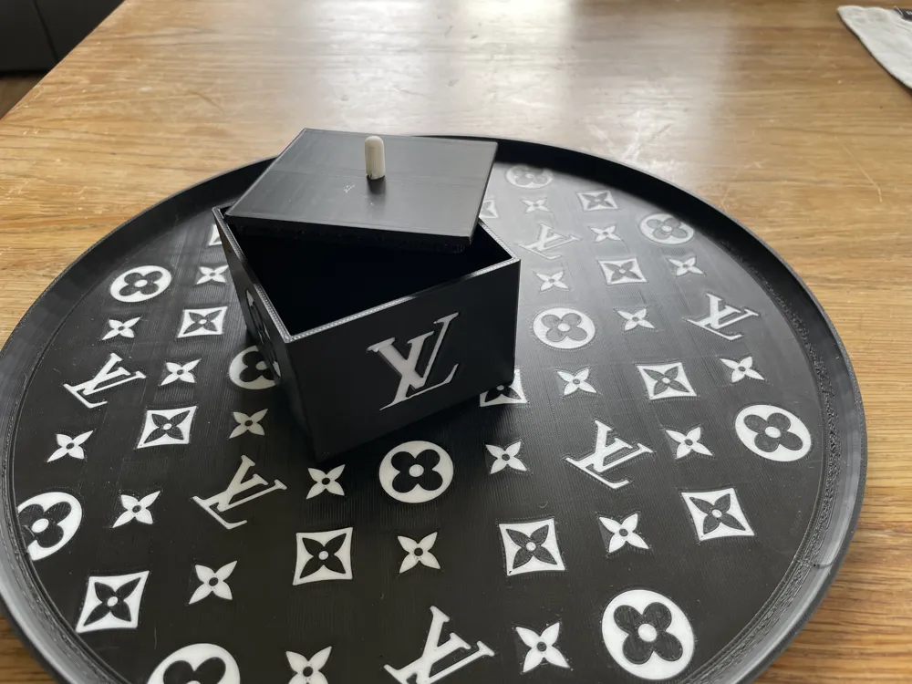 LV Sugar or Teabag box with lid - Free 3D Print Model - MakerWorld