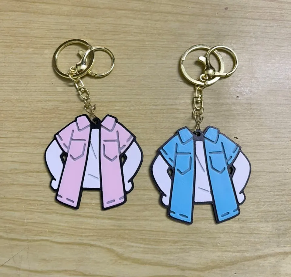 Clothes Keychain #1: Casual Shirt - Free 3D Print Model - MakerWorld