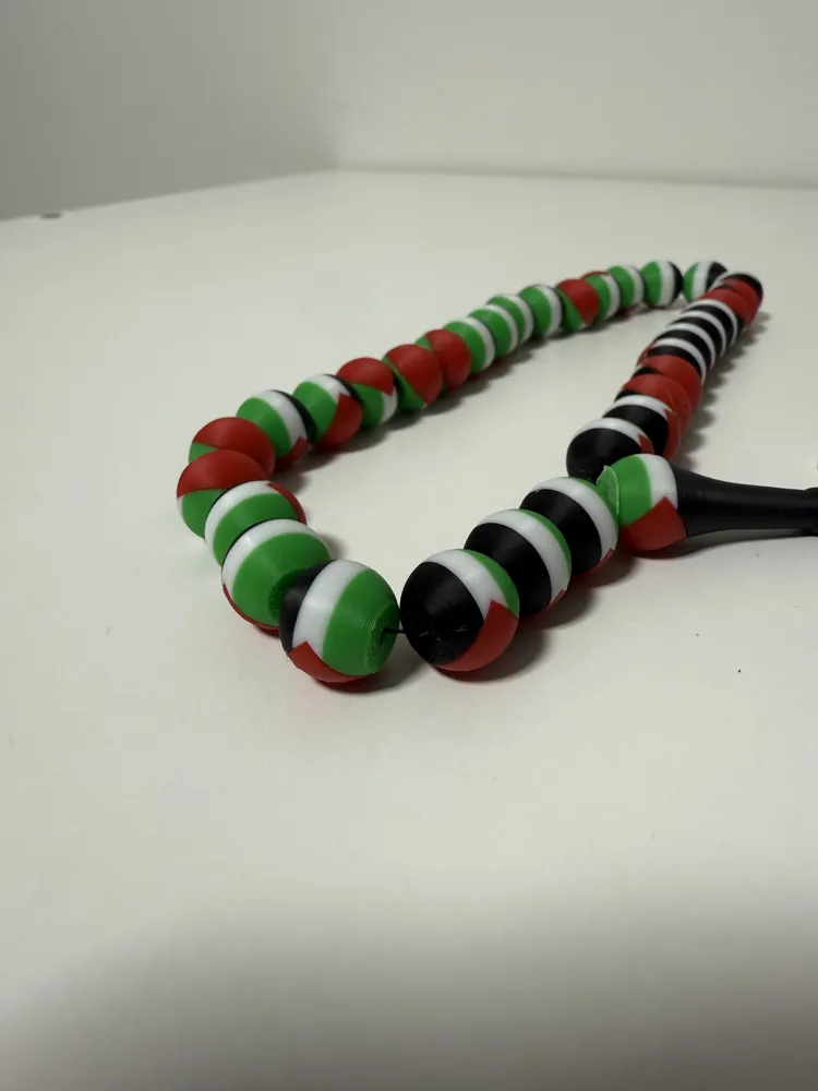 Tasbih – Prayer Beads in Palestine Colors - Free 3D Print Model ...