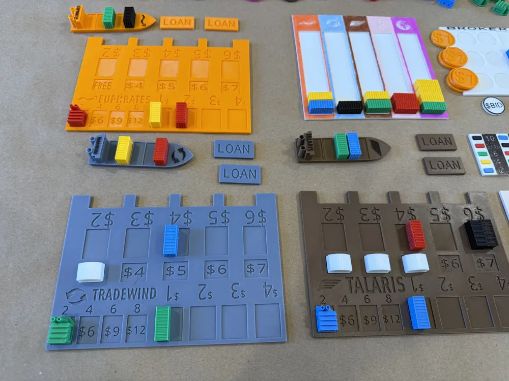 Container - Board Game w/ Broker Investment Banker - Free 3D Print ...