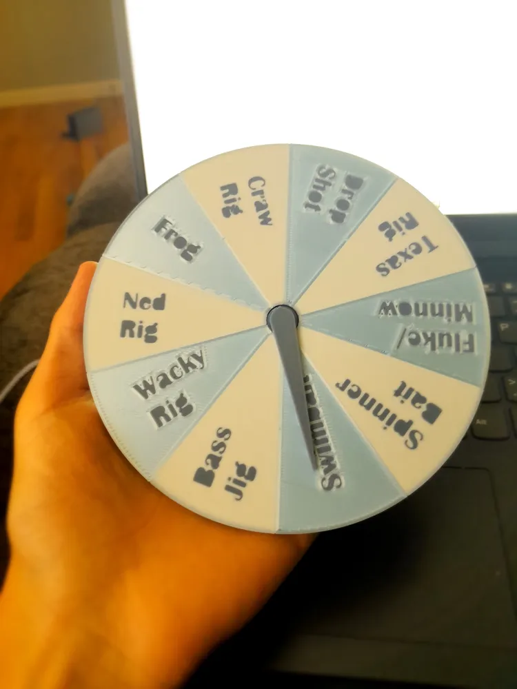 "Spin 2 Win" – Bait Decision Spinner by Hart Prints Co. MakerWorld ...