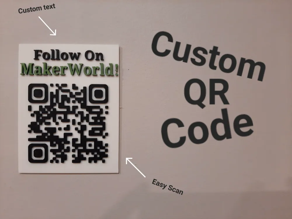 Custom QR Code by Simple Guy - MakerWorld