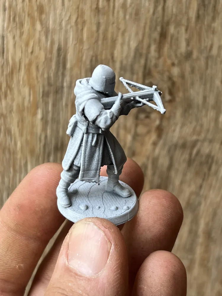 Miniature Templar with Four Crossbowmen, D&D by lagalerylab MakerWorld ...